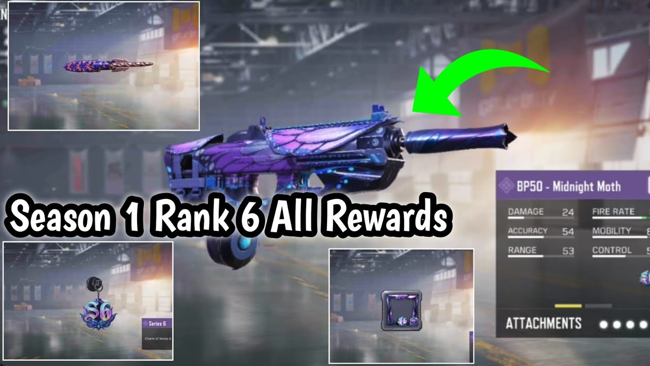 *FREE* SEASON 1 SERIES 6 ALL RANK REWARDS CODM | SERIES 6 WEAPON + NEW ...