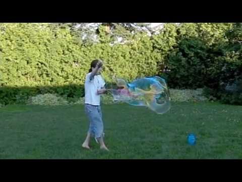 Huge Bubble popping in slow motion
