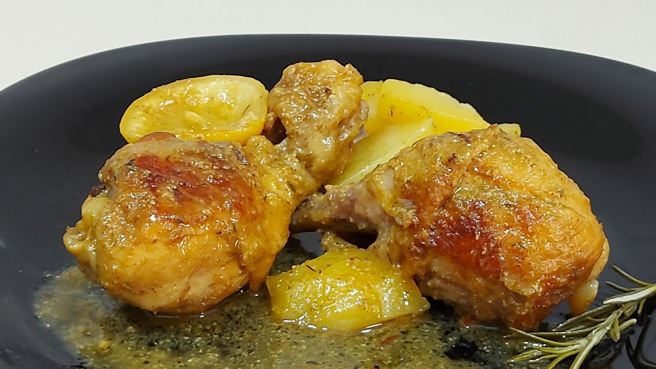 🍗🥔 MUSLOS DE POLLO ASADOS CON PATATAS ️ SIN HORNO // BEATRIZ COCINA - YouTube