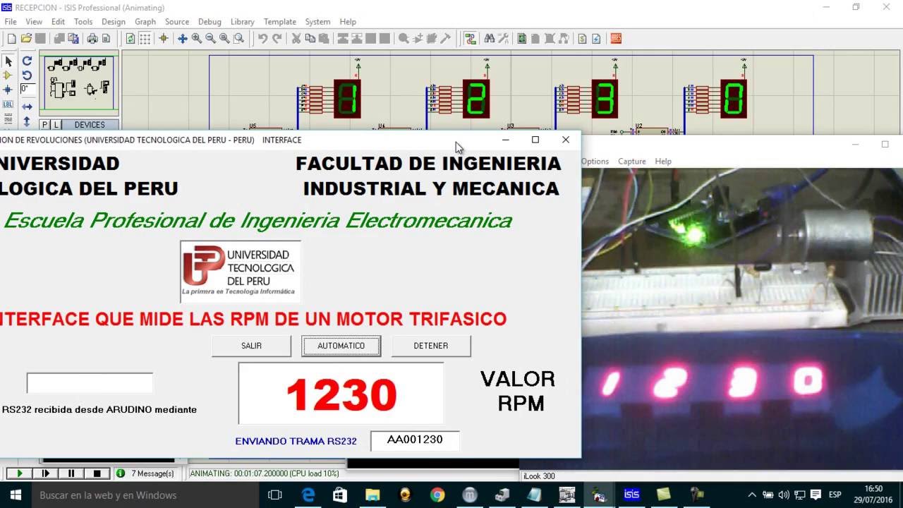 PROTEUS: Medir RPM con Arduino y visualizarlo en una tarjeta de conteo ...