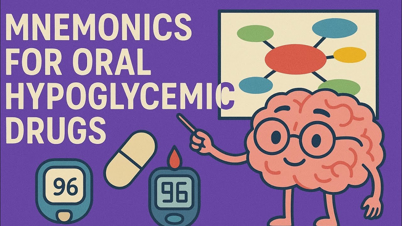 Oral hypoglycemic drugs easy mnemonic |Cocci Medical Mindmaps - YouTube