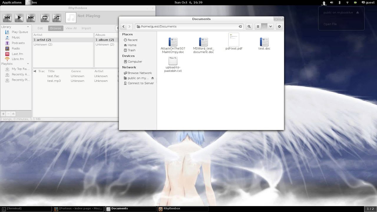 porteus v2 2 gnome 3 8 - YouTube