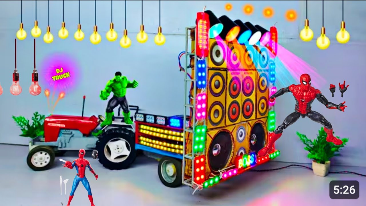 Mini Tractor Dj Setup | How To Make Mini Dj Setup With Ganesh Murti ...