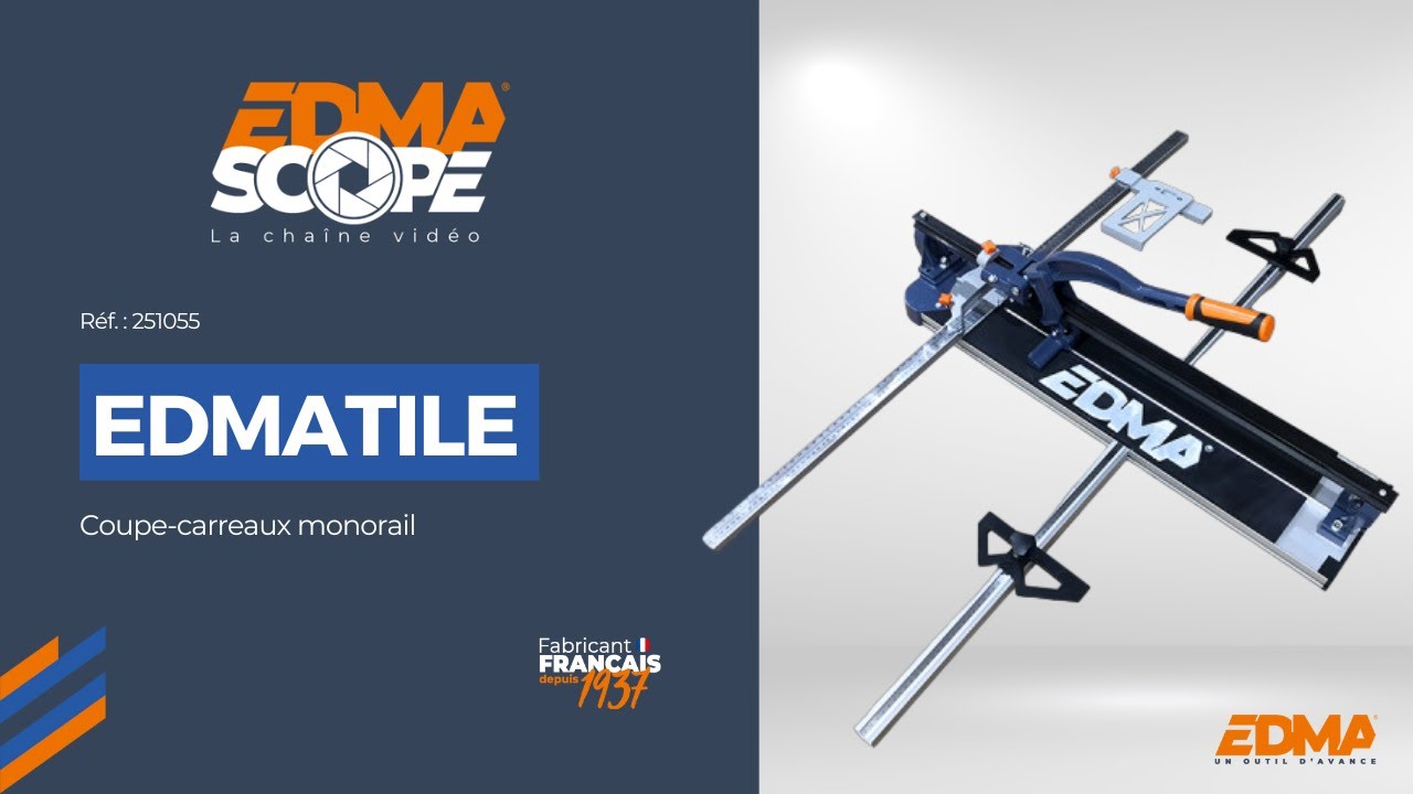 EDMATILE | Coupe-carreaux monorail - Réf. : 251055 - YouTube