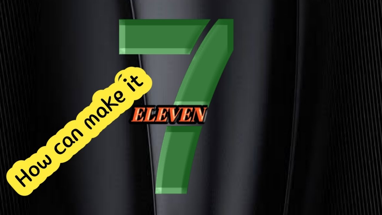 7 eleven logo design | how can make a logo 7 eleven. Jahid Art - YouTube