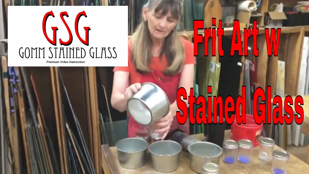Frit Art with Stained Glass V289 - YouTube