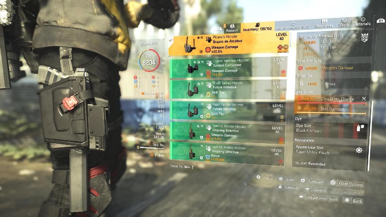 Best Hybrid build PVP 25% Damage Reduction!!! Tom Clancy's The Division ...