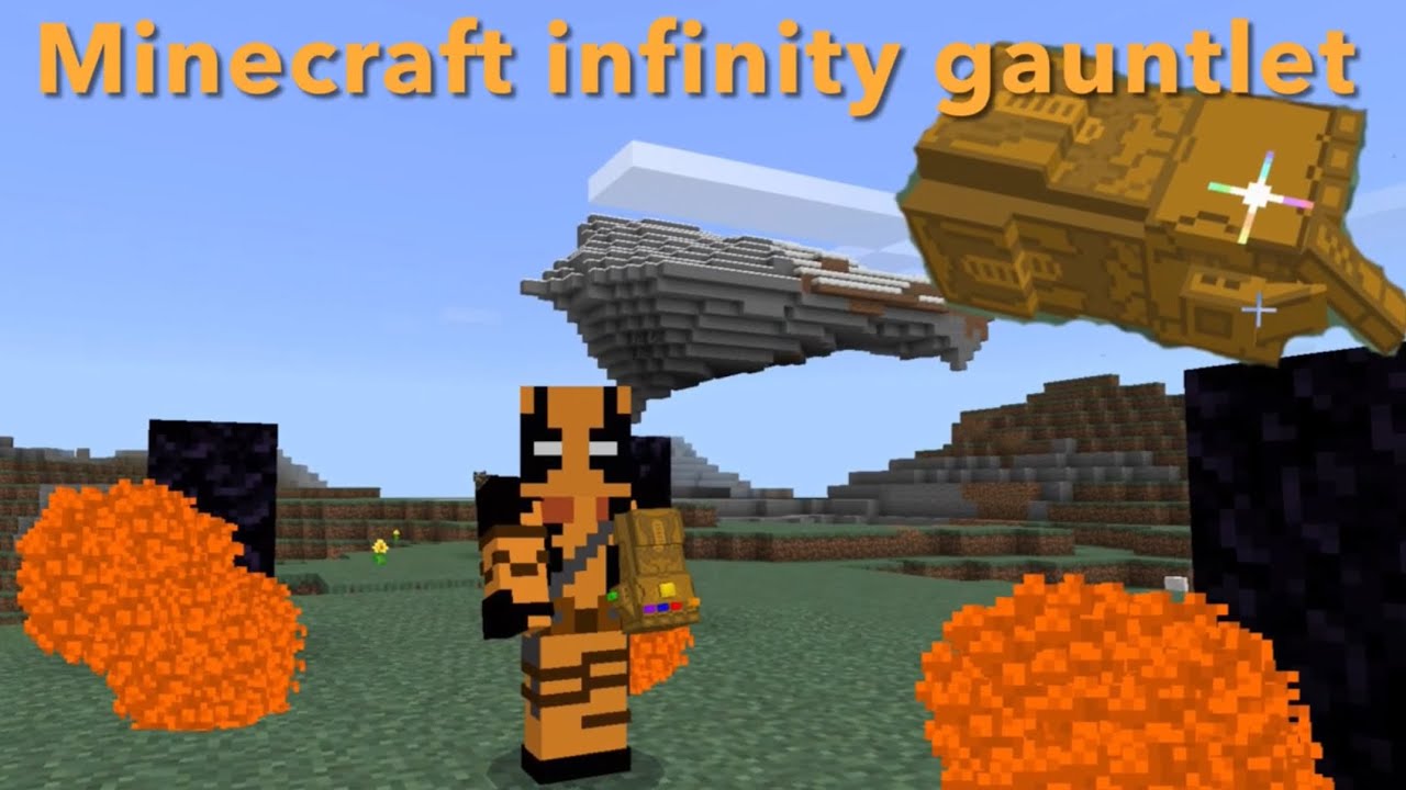 Minecraft Infinity Gauntlet mod Review - YouTube