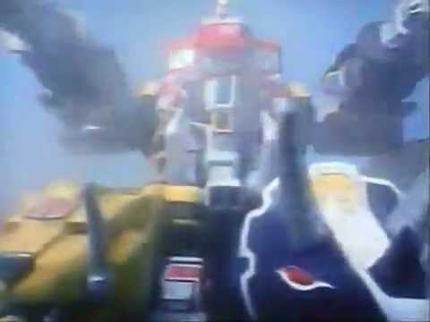 Mighty Morphin Power Rangers Season 1 Dino Megazord Transformation