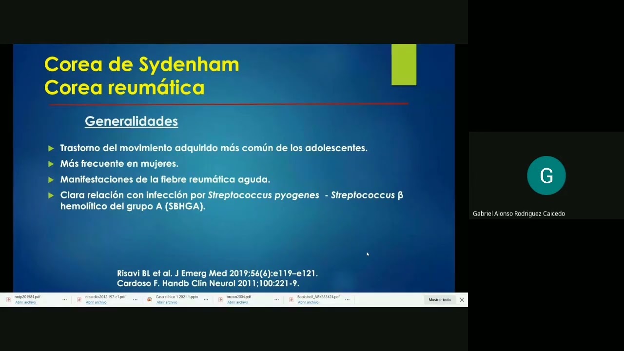 Corea de Sydenham - posgrado de Infectología UNAL - YouTube