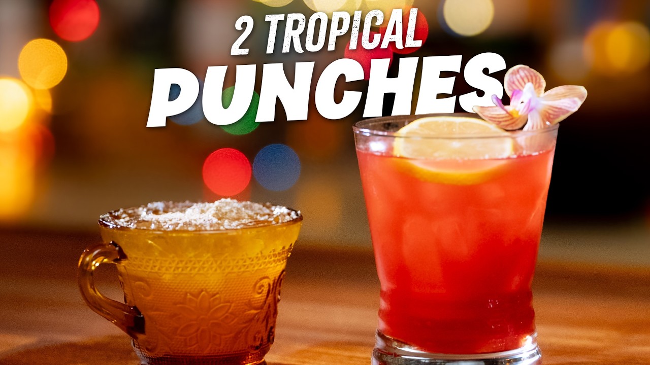 Two Tropical Punch Recipes to Impress Your Guests... or Yourself - YouTube