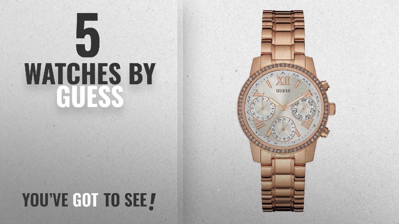 Top 10 Guess Watches [2018]: Guess Analog White Dial Women's Watch ...