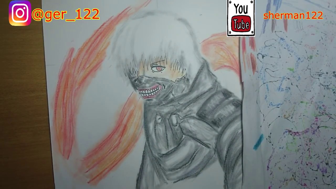Kaneki | Tokyo Ghoul pastel color - YouTube