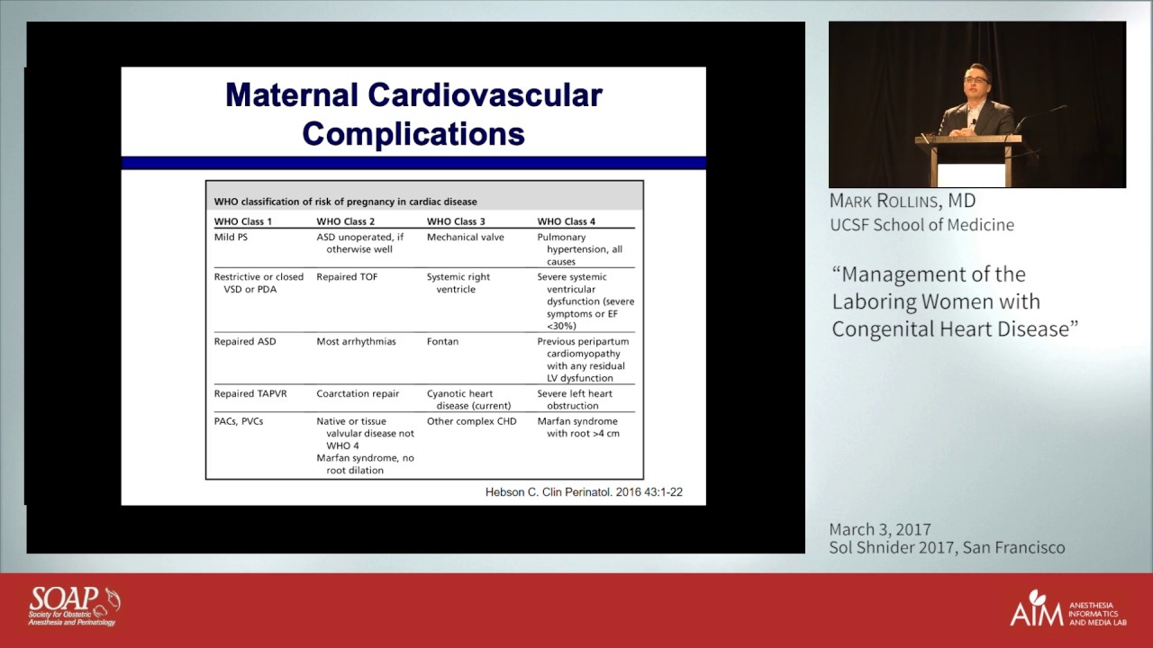 Management of the Laboring Women with Congenital Heart Disease - Mark ...