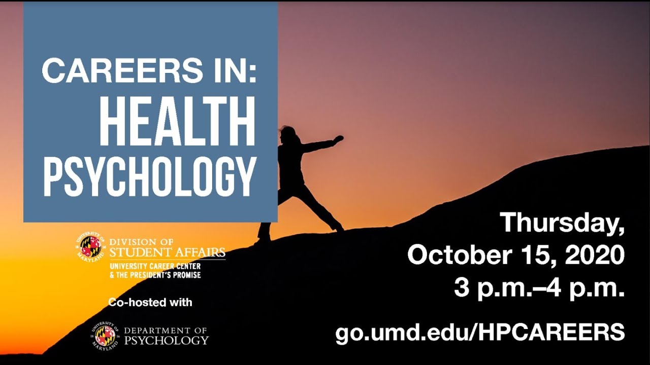 University of Maryland Careers in Health Psychology Panel - YouTube