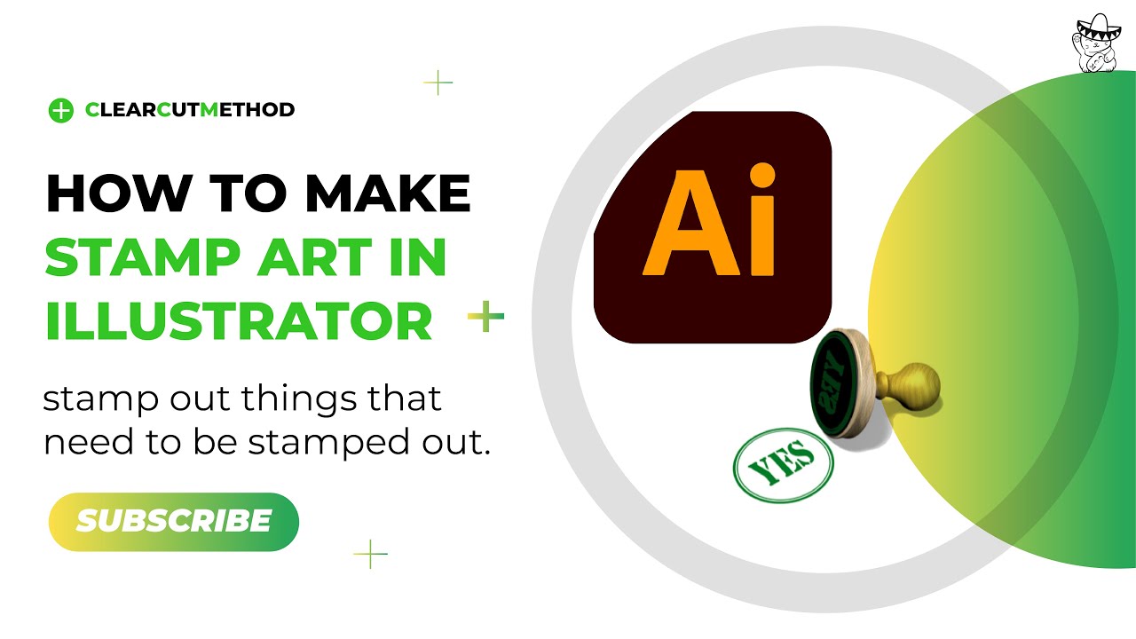 How to Design a Stamp Relief in Illustrator for your laser - YouTube