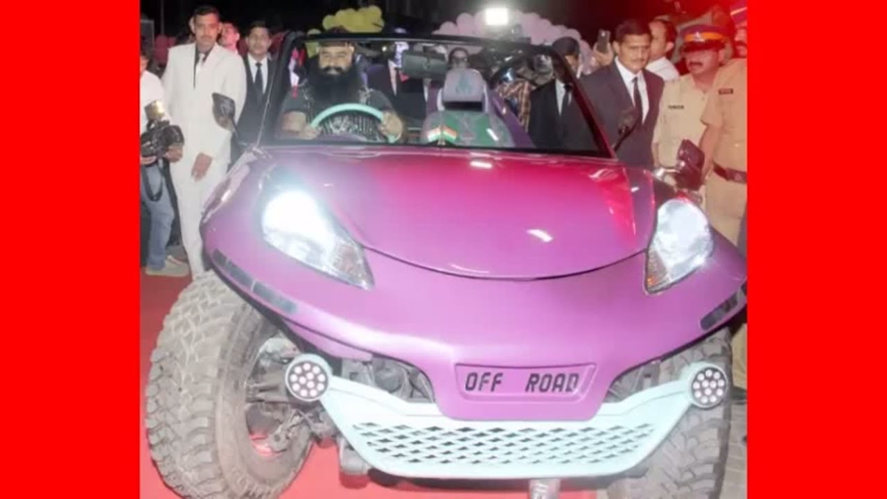 Baba ram rahim modified car and bikes - YouTube