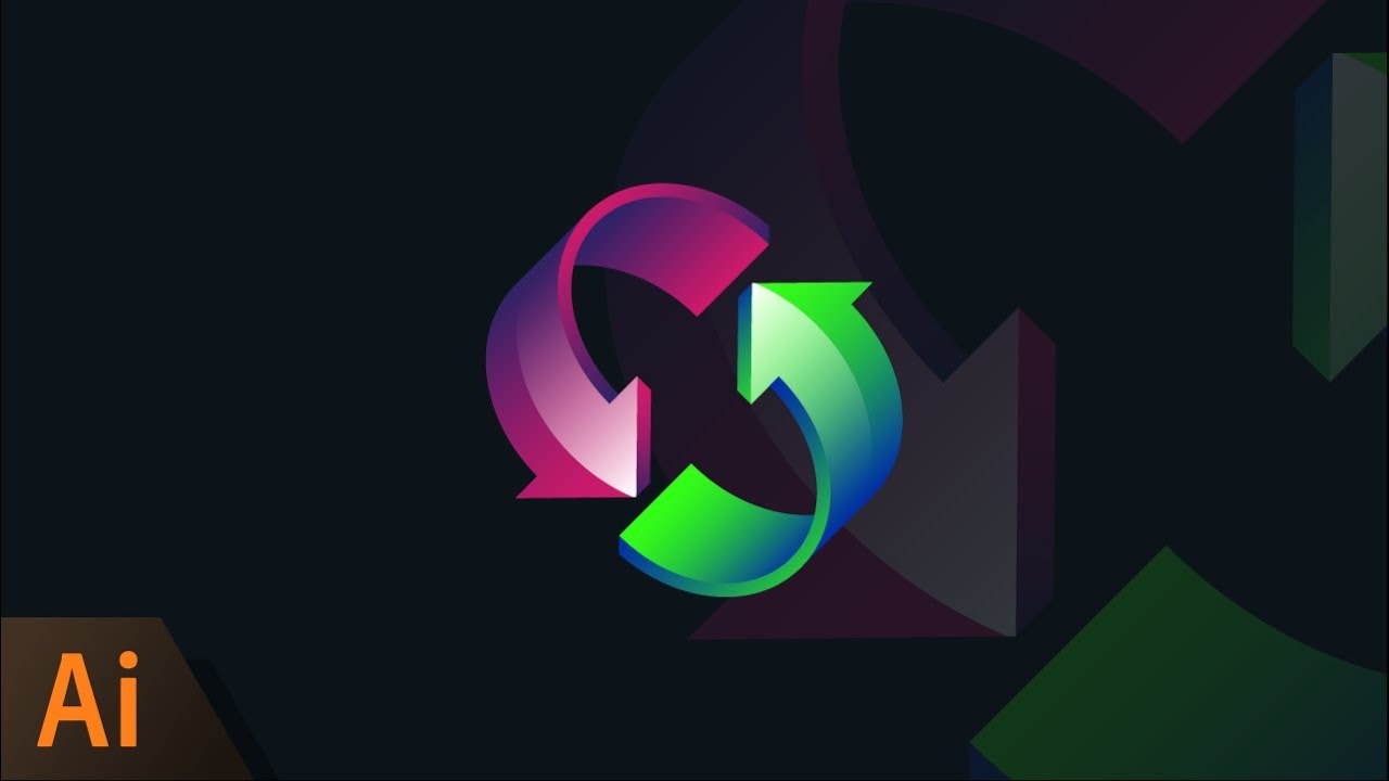 Illustrator Beginner Tutorial Circular Arrows Logo YouTube Illustrator Beginner Tutorial Circular Arrows Logo YouTube