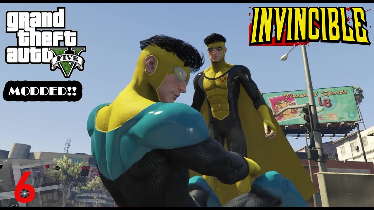Invincible vs Sinister Mark - Epic Superhero Mods (GTA V) - YouTube