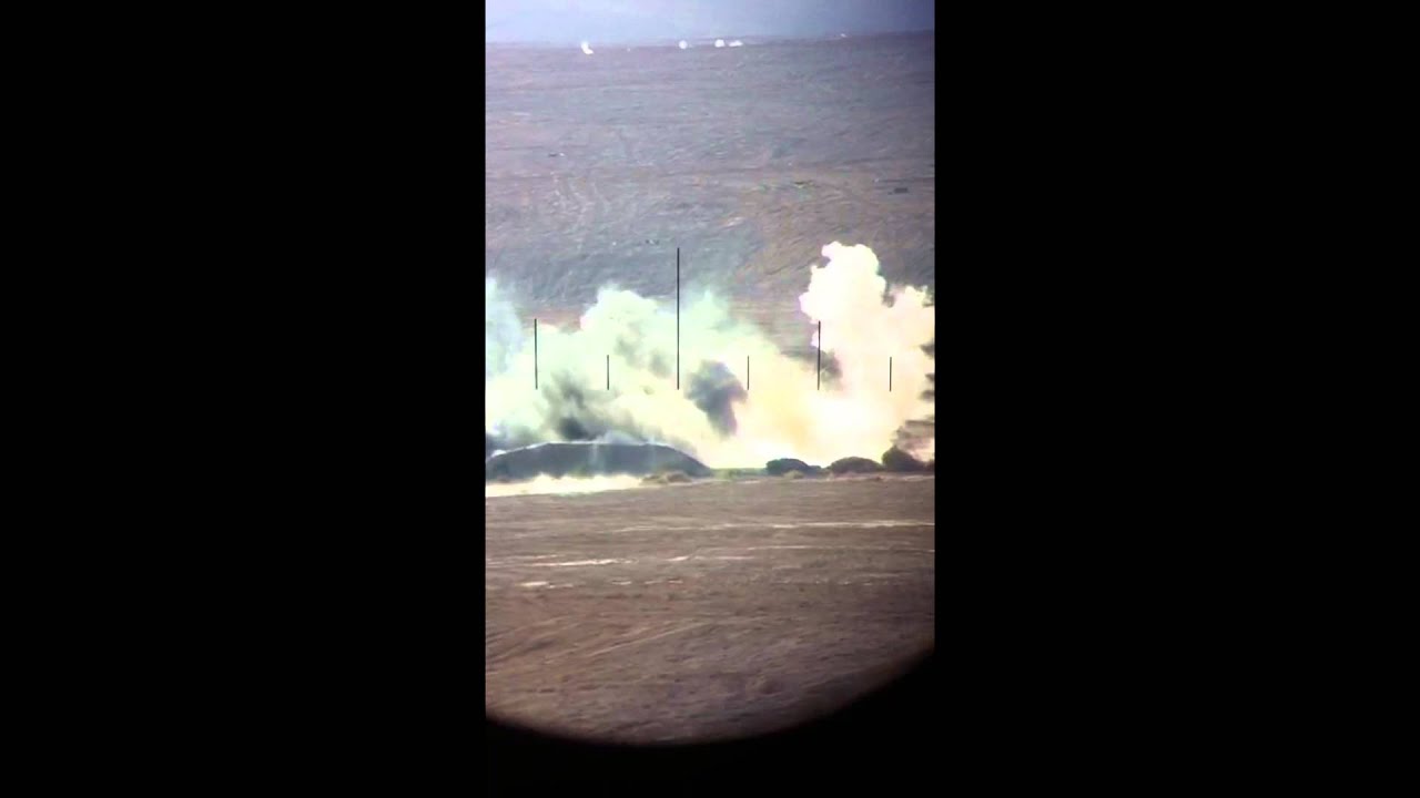 120mm HEAT shell hit - YouTube