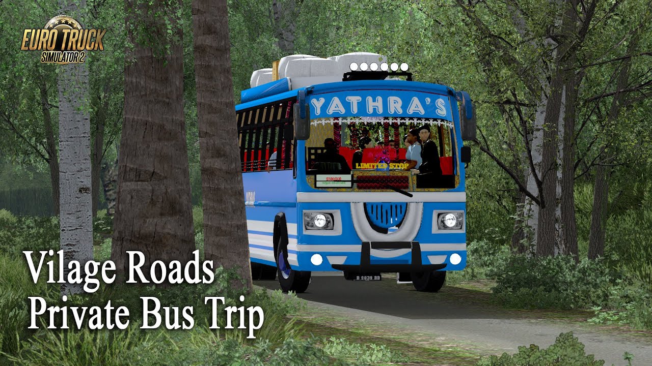 Local Bus Route | Kerala Private Bus In Village Roads | Scorpio Bus ...