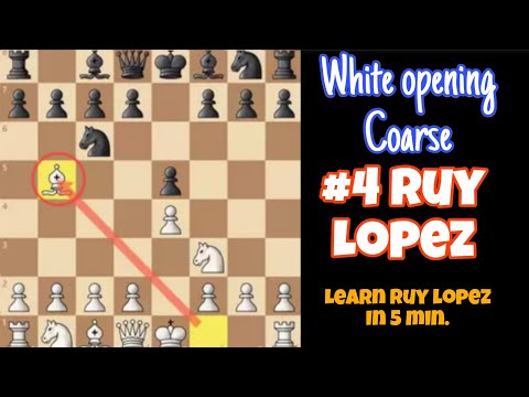 Learn Ruy Lopez (Spanish opening) in just 5 min || #04 || Openings ...