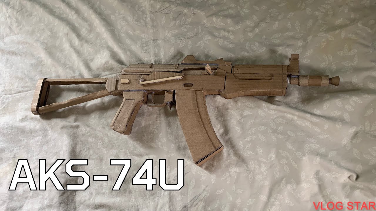 Cardboard AKS-74U 🇷🇺 - YouTube