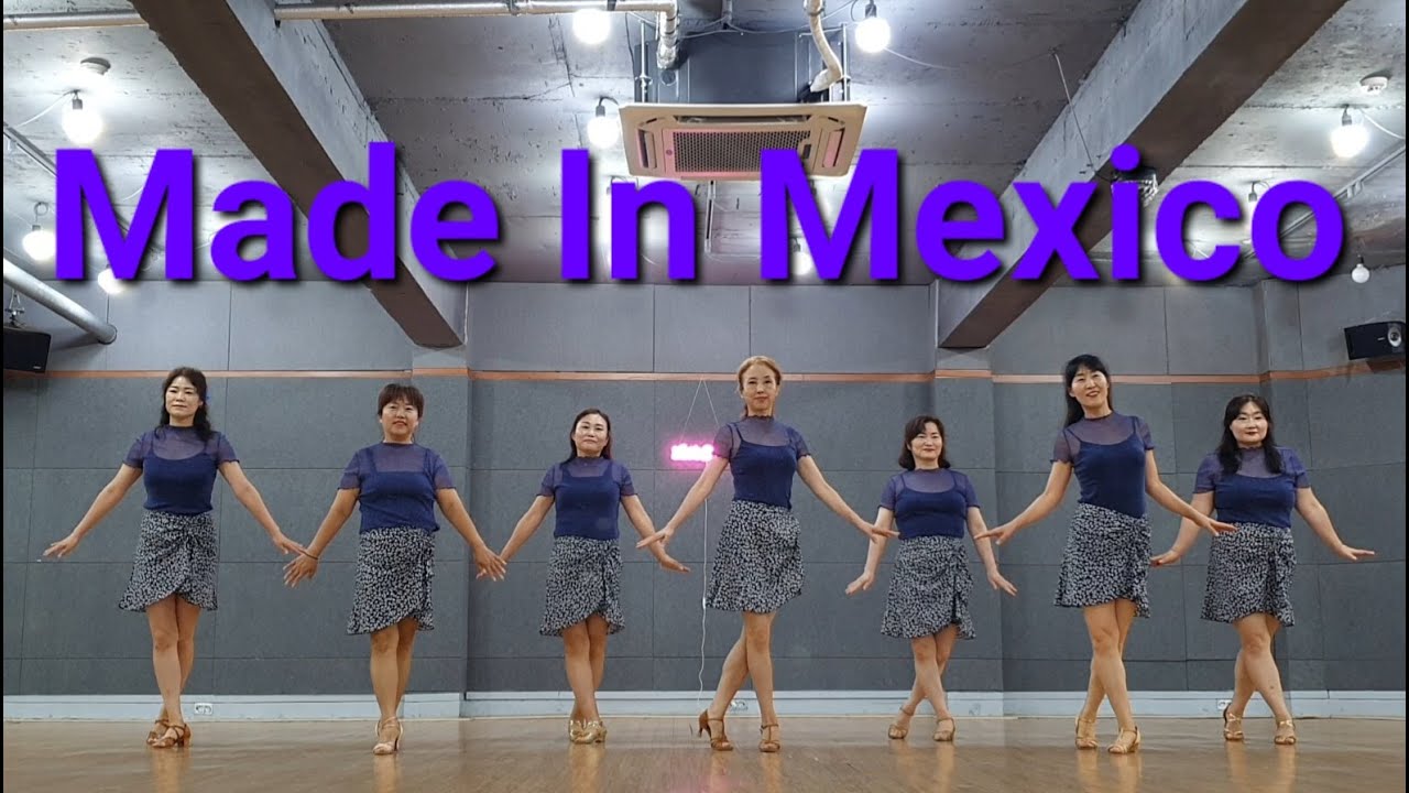 Made In Mexico line dance (Beginner) Demo - YouTube