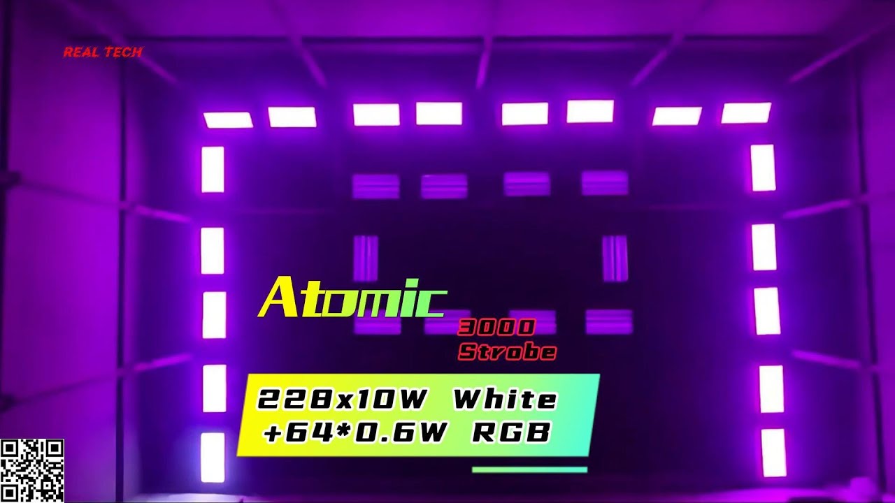 #martin #atomic #ledlights #stage #hybrid #new 1:1 228x10W White +64*0.6W RGB Atomic 3000 Strobe ...