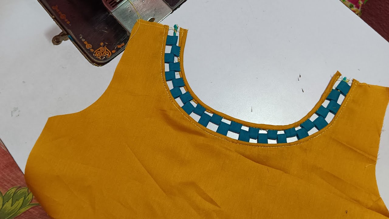 Boat neck design cutting and stiching | piping neck design - YouTube