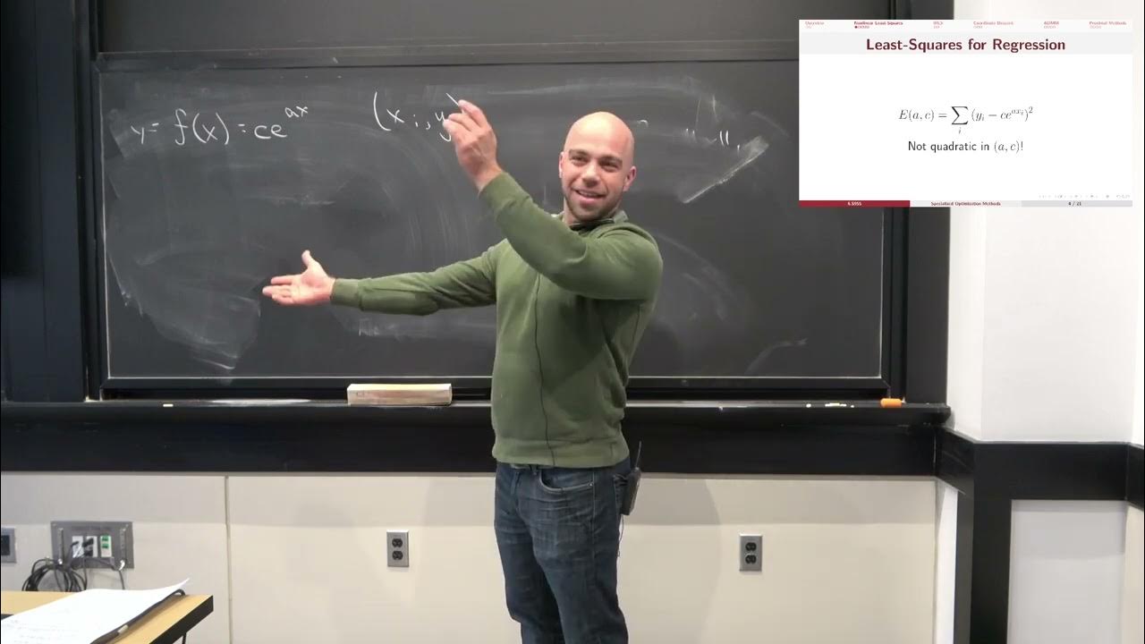 Applied Numerical Algorithms, fall 2023 (lecture 18): Nonlinear least-squares, alternation - YouTube