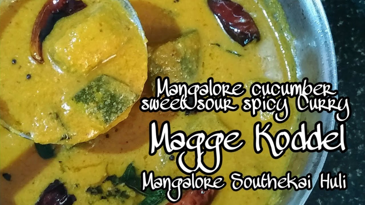 Mangalore cucumber sweet sour spicy Curry | Mangalore Southekai Huli ...