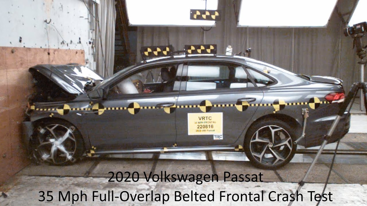 2020 Volkswagen Passat 35 Mph Full-Overlap Belted Frontal Crash Test ...