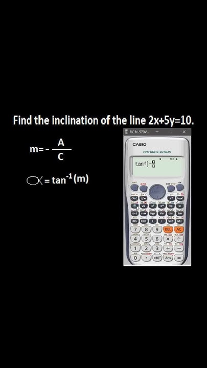 RANDOM MATH PROBLEM (CALTECH) GEOMETRY INCLINATION OF THE LINE - YouTube