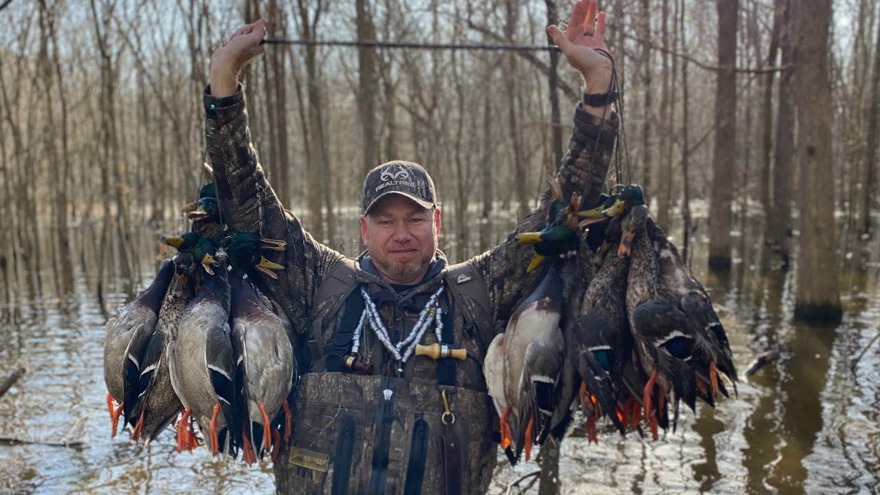 Windy Day Duck Hunt in the Timber | Sunshine at the Lost Buck Hole ...