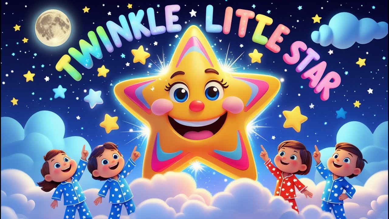 Twinkle Twinkle Little Star Song for Kids 🎶 | Fun Learning with Colors ...