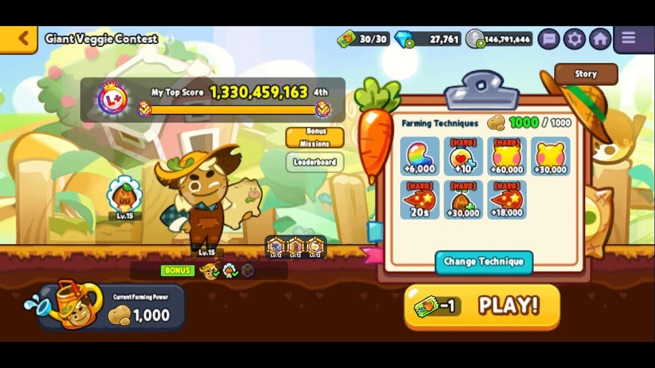 Giant Potatoes! (L+) Giant Veggie Contest (Cookie Run: OvenBreak) - YouTube