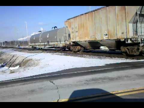 Freight Train Crossing Racine WI - 5 Mile Rd - YouTube