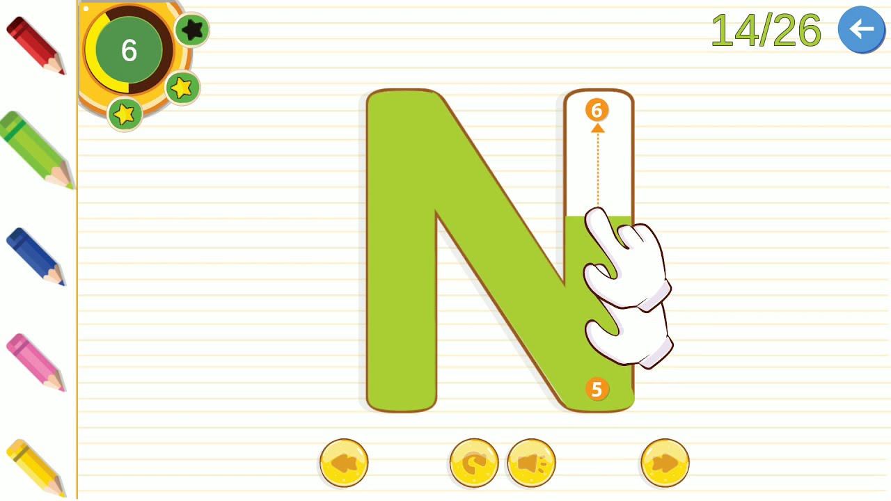 Learning Games | Alphabet game, we learn to write Best Gameplay ...