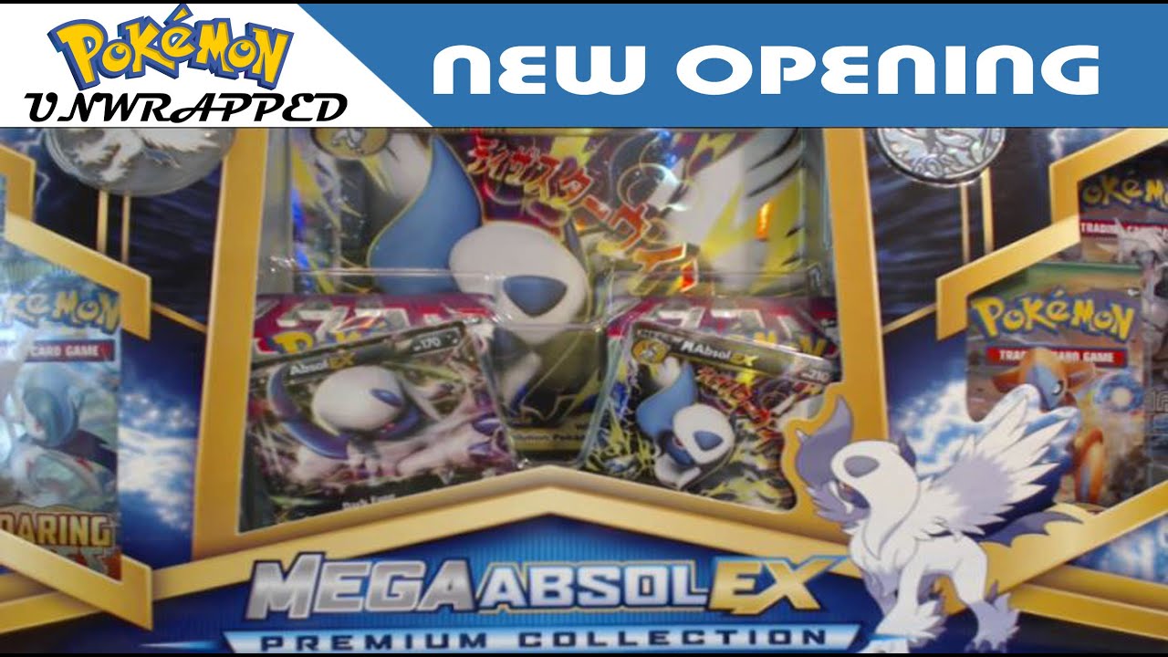 NEW - Pokemon Mega Absol EX Box Opening! POKEMON UNWRAPPED - YouTube
