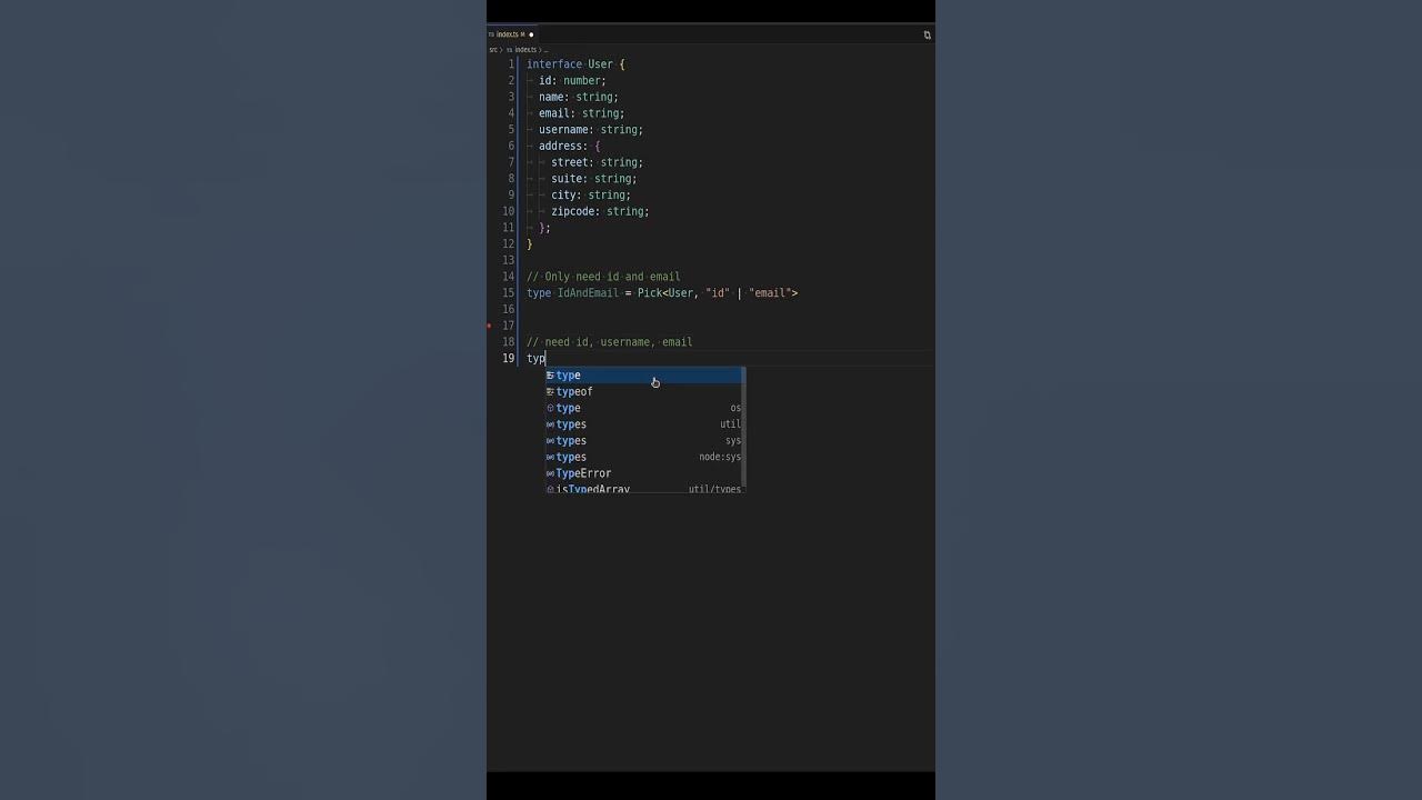 Typescript Utility Type Pick Coding Typescript Softwareengineer Youtube 
