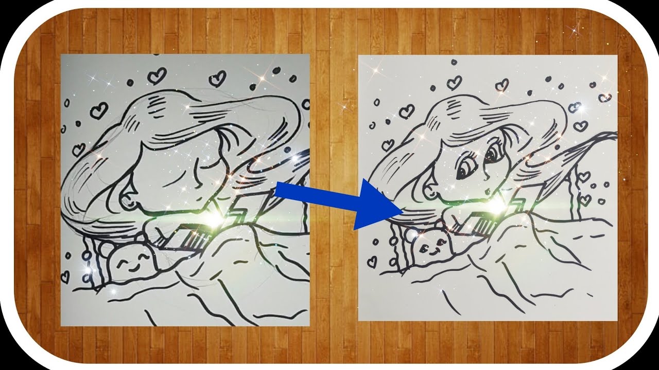 Easy Drawing Of Girls| How to Draw a Sleeping and Staring Girl Very ...