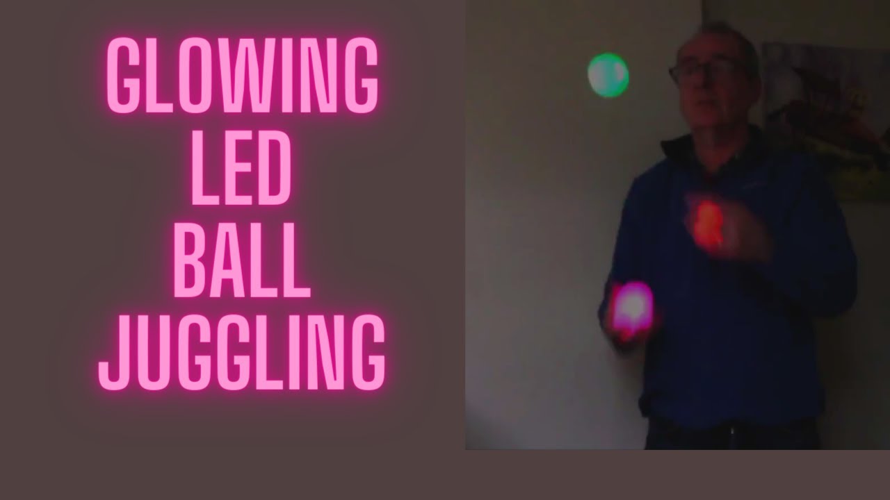 LED Juggling. Trying out my new glow balls! - YouTube