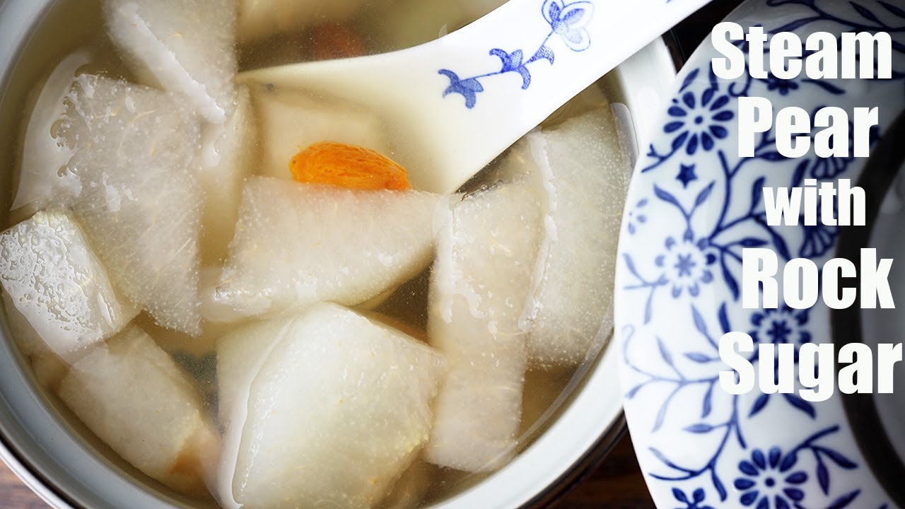 Steam Pear with Sugar (冰糖雪梨）- Traditional Chinese Medicine Health Care ...