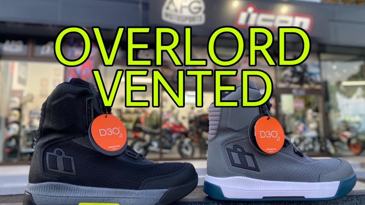 ICON OVERLORD VENTED BOOT - YouTube