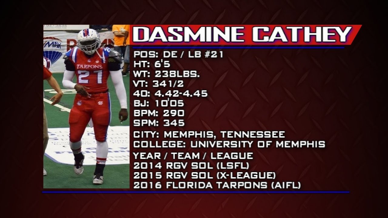 Dasmine Cathey DE/LB - YouTube