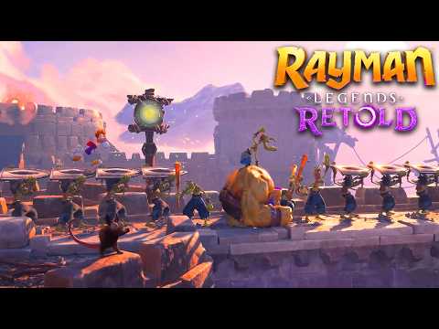 Rayman Legends Retold - Castle Rock Music Level Walkthrough (4K60FPS)