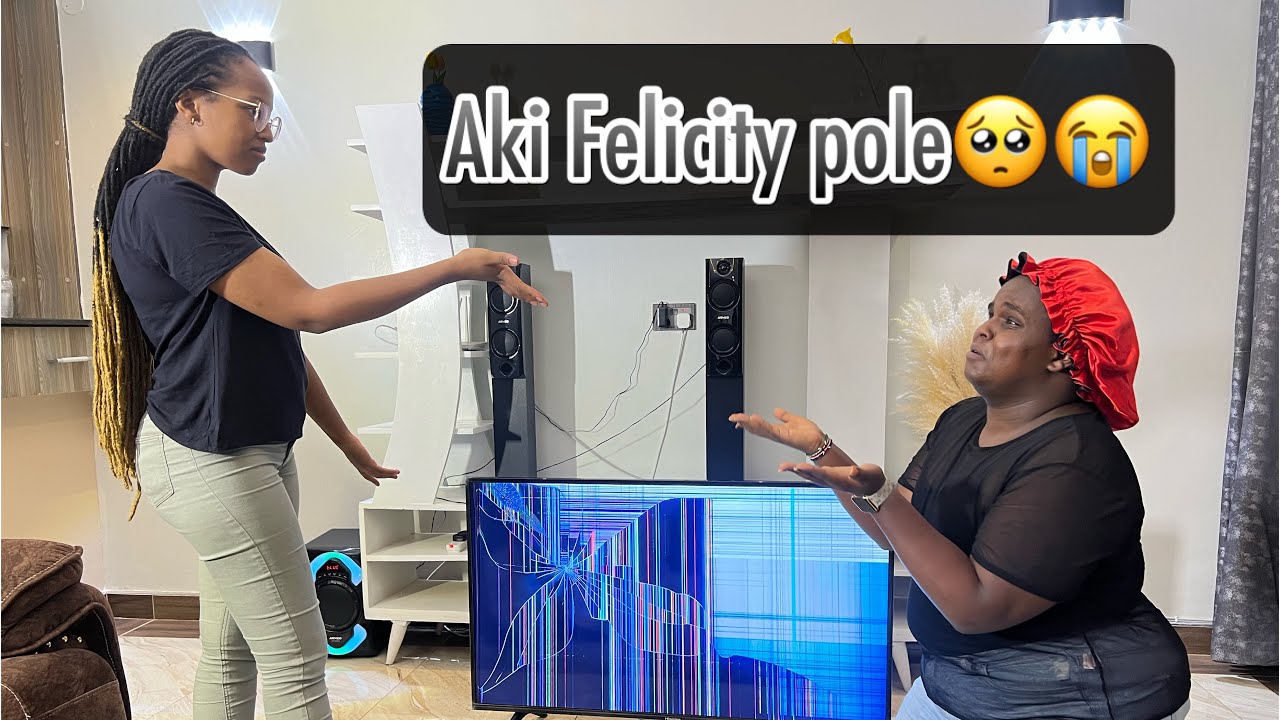 AKI FELICITY POLE🥺😭 //BROKEN TV PRANK ON FELICITY SHIRU😂🤭🤭😂//LIFE WITH ...
