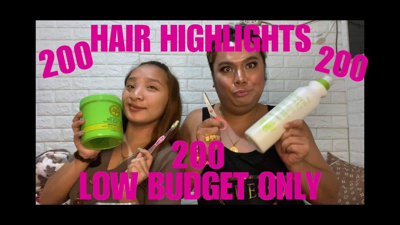 D.I.Y HAIR HIGHLIGHTS LOW BUDGET EDITION (200 pesos only) - YouTube