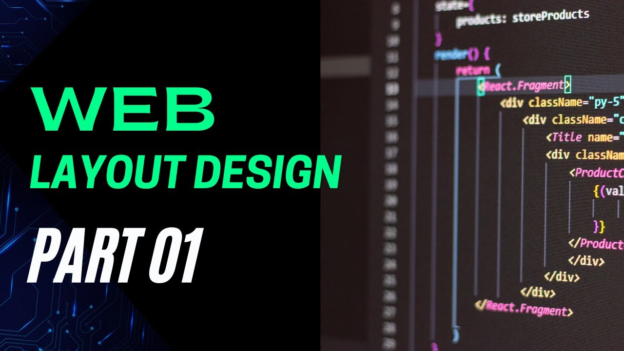 01. Website layout Design | Section Design | HTML, CSS, BOOTSTARP - YouTube